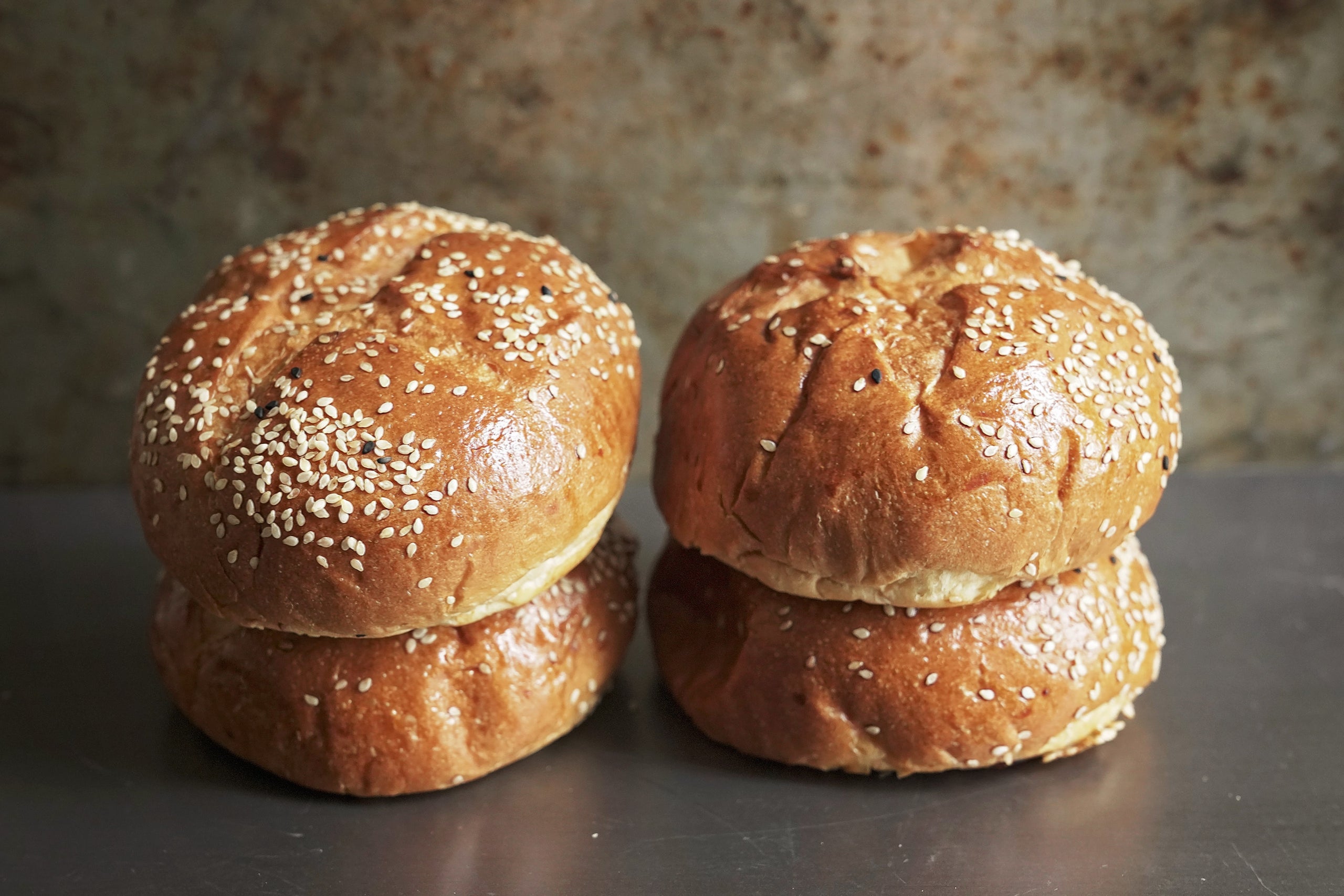 Brioche Burger Buns - 4 Pack | Macrina Bakery