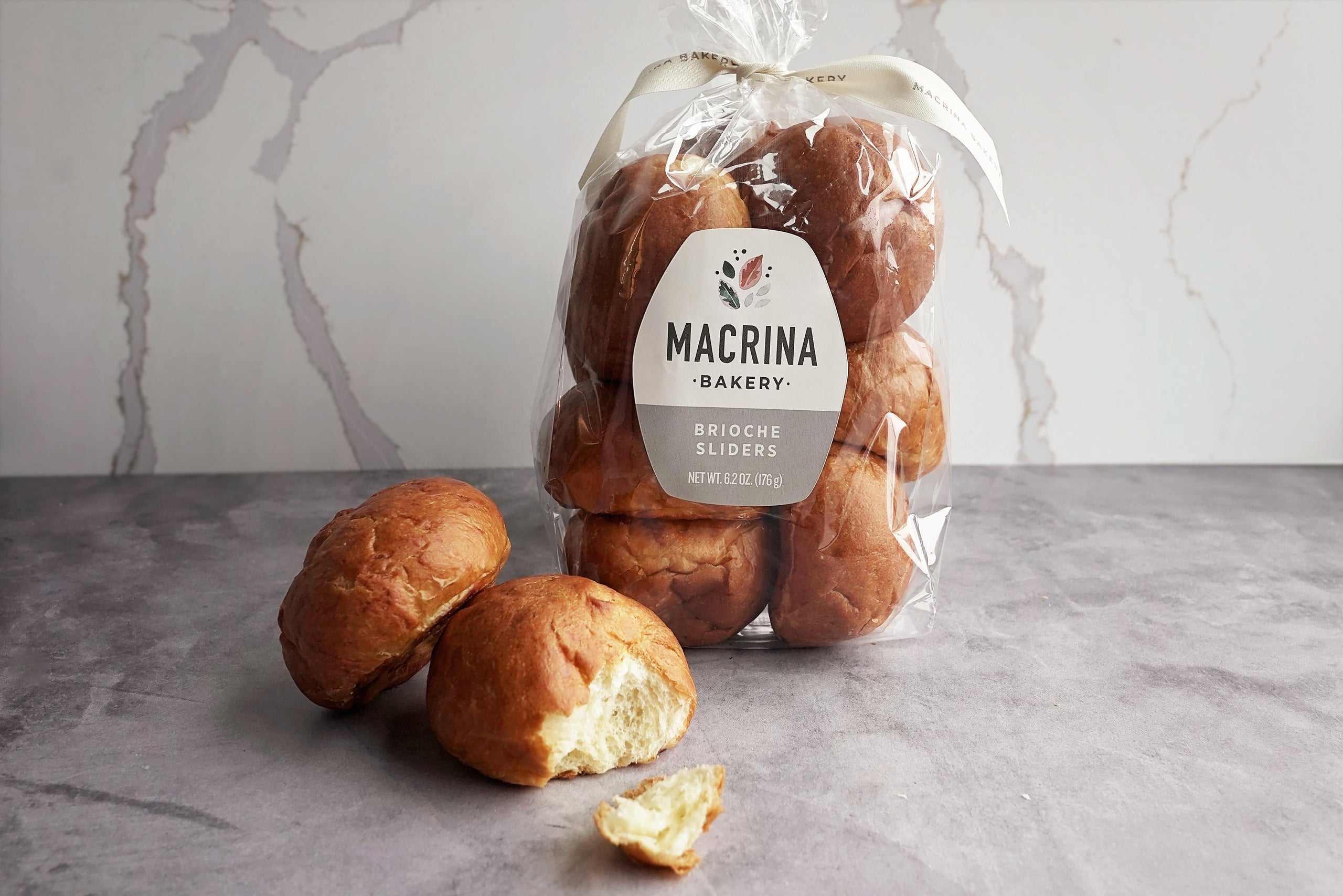 Brioche Slider Rolls - 8 Pack | Macrina Bakery